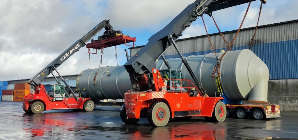 Caustic Scrubber from Finland to the USA - Hacklin Logistics