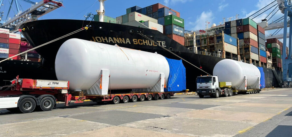 LNG tanks from China to Turkey - Hacklin Logistics